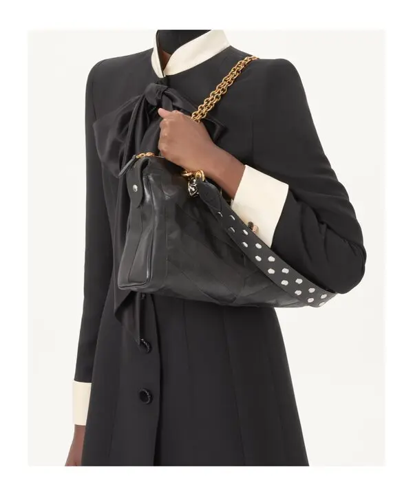 Valentino Garavani Long Sleeve Bow Detail Mini Dress
