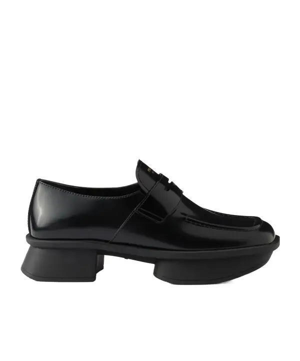 Prada Block Heel Loafers - Black