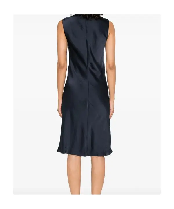Theory Twist Scoop Neck Sleeveless Midi Dress - No