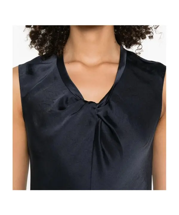 Theory Twist Scoop Neck Sleeveless Midi Dress - No