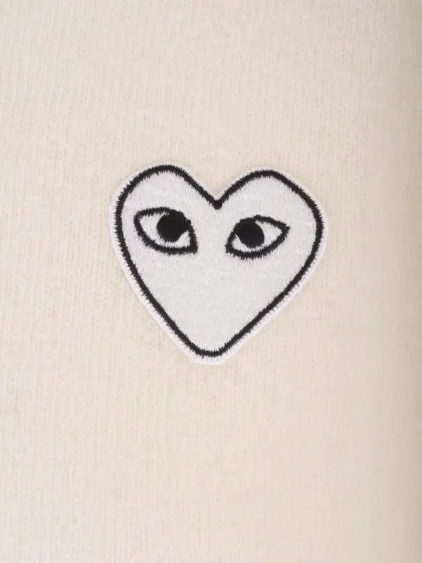 Play Comme Des Garcon Logo Patch Cardigan