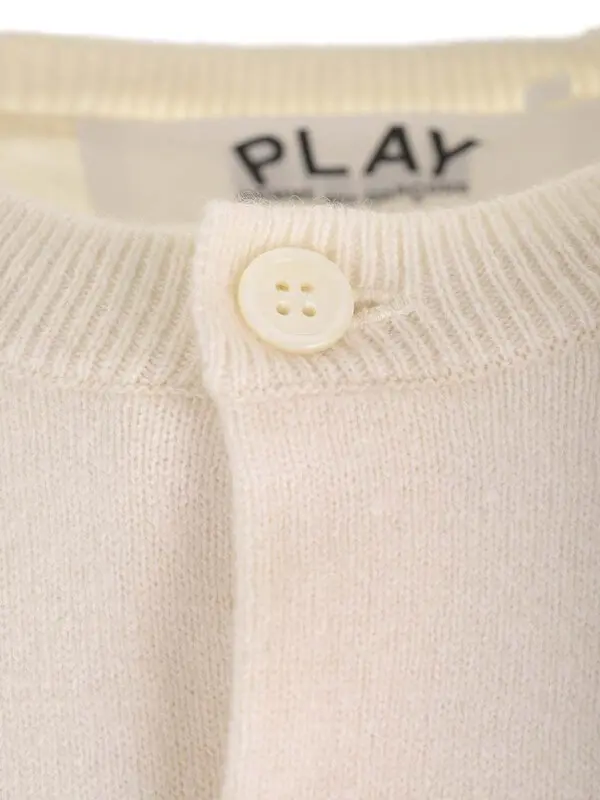 Play Comme Des Garcon Logo Patch Cardigan