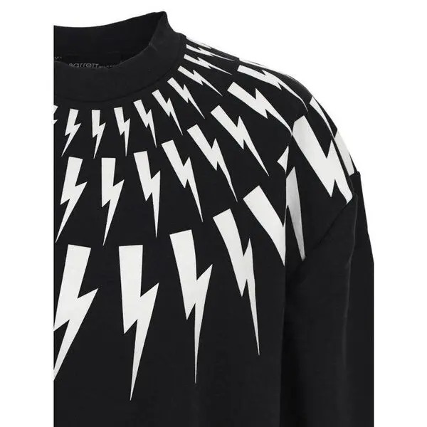 Neil Barrett Thunderbolt Print Crewneck Sweatshirt