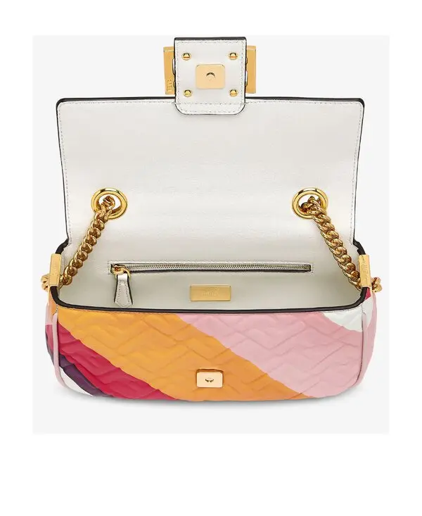 Fendi Medium Baguette Chain Shoulder Bag - Pink