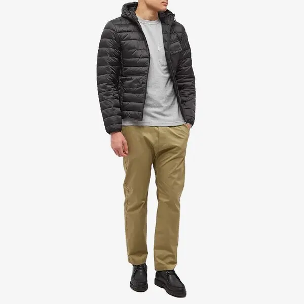 Barbour Padded Hooded Jacket With Logo Detailing