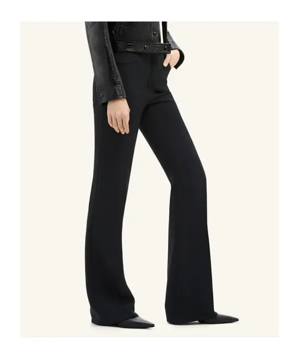 COURREGES Courrèges 70s Twill Bootcut Pants - Black