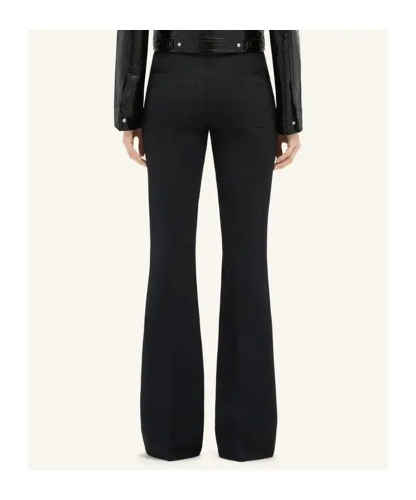COURREGES Courrèges 70s Twill Bootcut Pants - Black