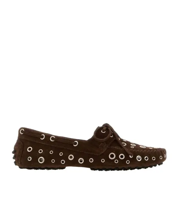 Gimaguas Eyelet Detail Flat - Brown