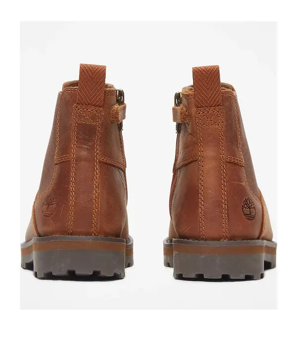 Timberland Round Head Chelsea Boots With Side Zipper - Brown