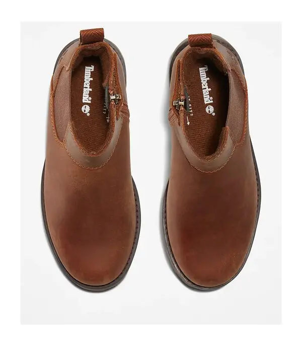 Timberland Round Head Chelsea Boots With Side Zipper - Brown
