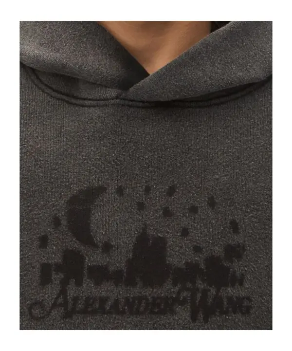 Alexander Wang Logo Jacquard Distressed Hoodie