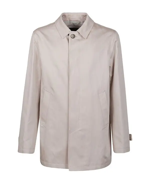 Herno Single-breasted Coat - Gray