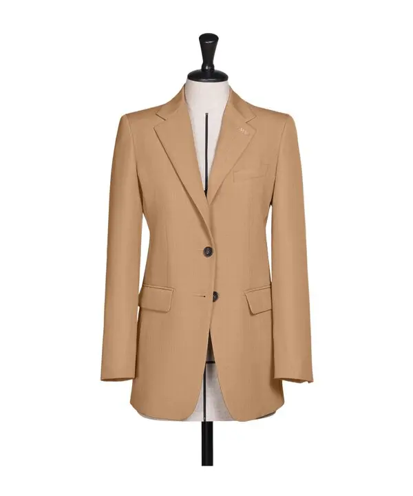 Max Mara Single Breasted Grain De Poudre Wool Blazer