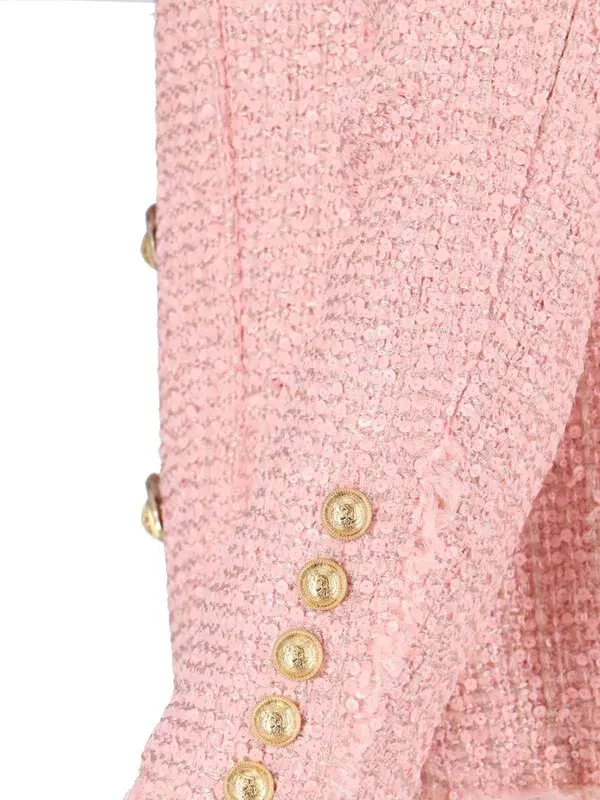 Balmain Sequin Embellished Jacket - Pink