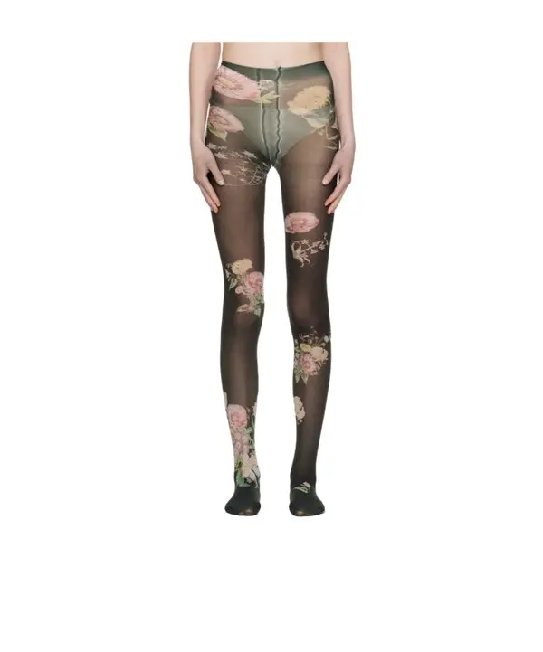 OPEN YY Floral Tights - Multicolor