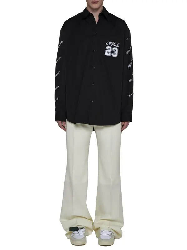Off-White Buttoned Long-sleeved Shirt