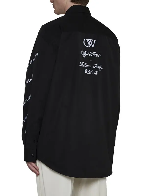 Off-White Buttoned Long-sleeved Shirt