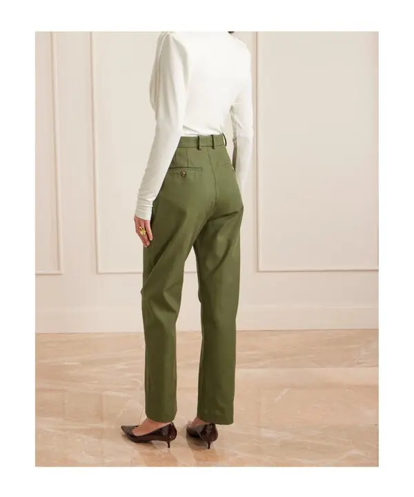 Wardrobe.NYC High-waisted Straight Leg Trousers