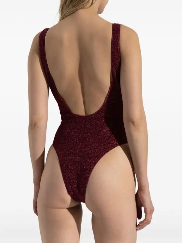 Oseree Wide Strap One Piece Swimsuit