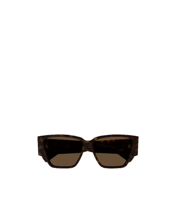 Bottega Veneta Rectangle Frame Sunglasses - Black