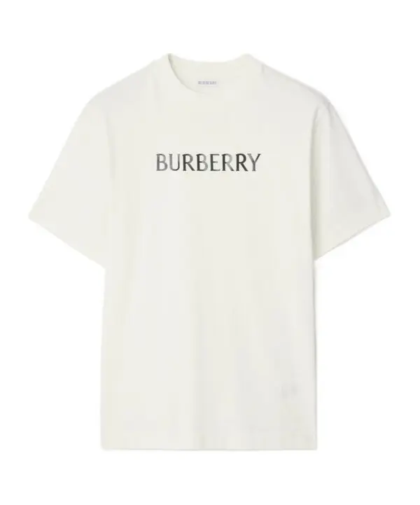 Burberry Logo Print T-shirt - Chalk White