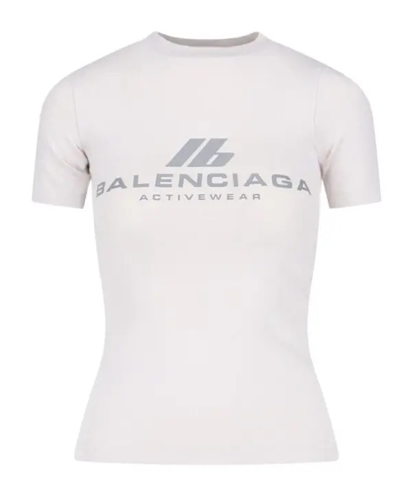 Balenciaga Activewear Fitted T-shirt - Beige