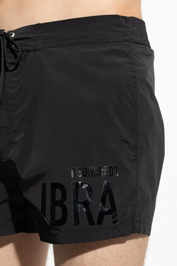Dsquared2 Swim Trunks With Logo Print
