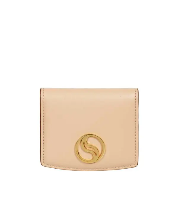 Stella McCartney Logo-plaque Card Holder - Nude
