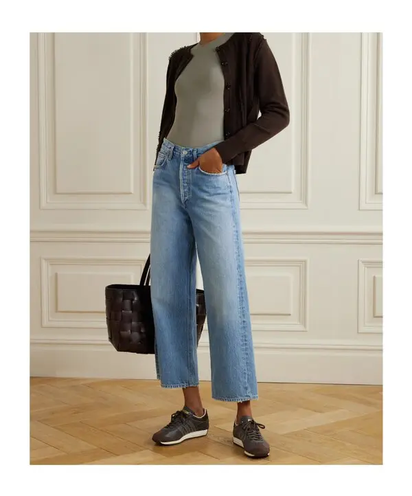 AGOLDE High-waist Wide-leg Denim Trousers