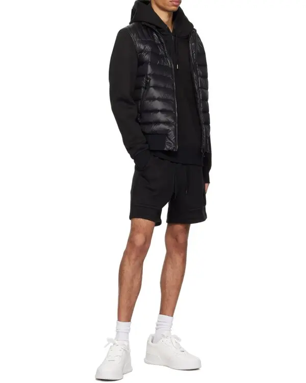 Mackage Collin-r Puffer Jacket With Knit Sleeves - Black