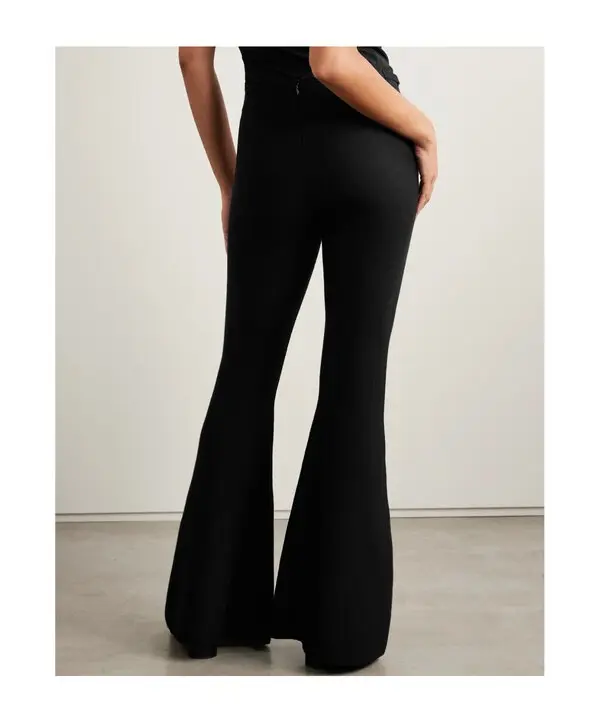 Gabriela Hearst Ayala Knitted Flare Pants - Black