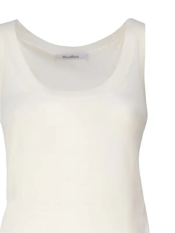 Max Mara Sleeveless Top With Rib Details