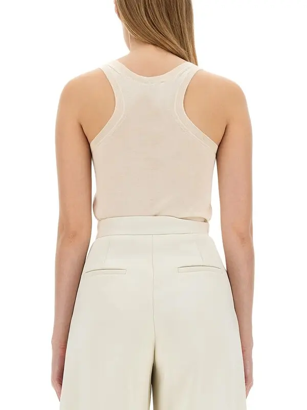 Max Mara Sleeveless Top With Rib Details