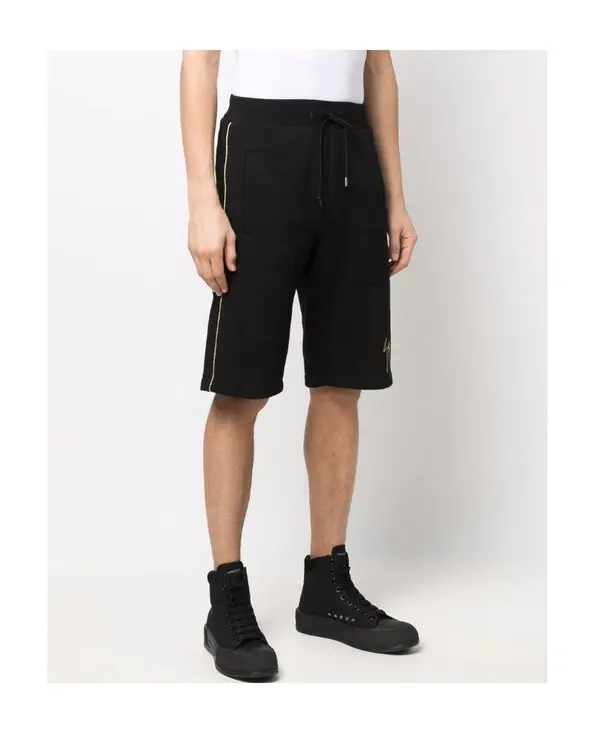 GIUSEPPE ZANOTTI Logo Embroidered Drawstring Track Shorts