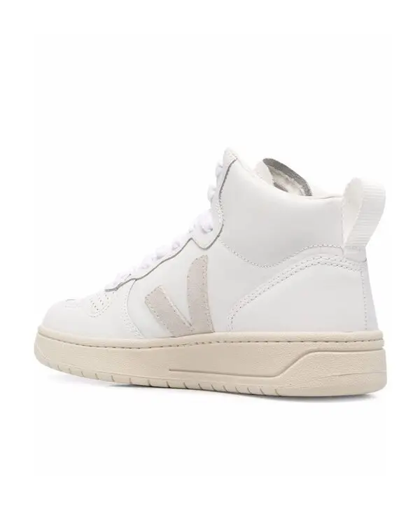 VEJA V-15 High-top Sneakers - White