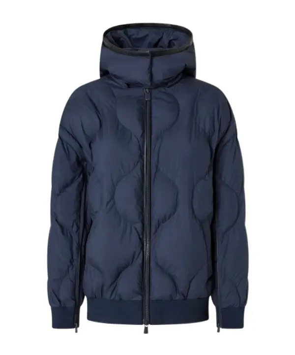 Pinko Cavia Hooded Bomber Jacket With Detachable Cape Sleeves