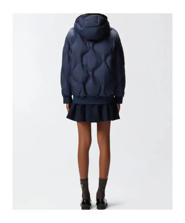 Pinko Cavia Hooded Bomber Jacket With Detachable Cape Sleeves
