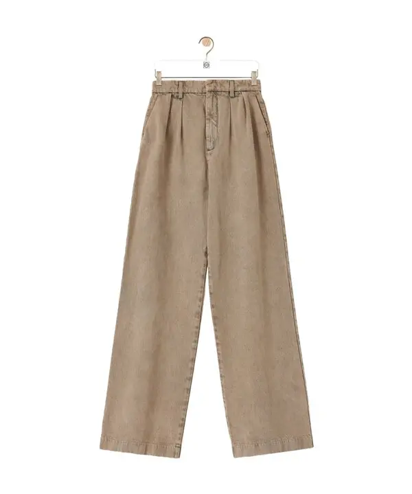 Loewe High Waist Wide Leg Denim Jeans