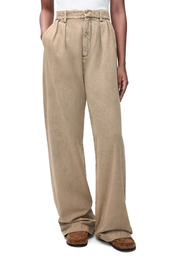 Loewe High Waist Wide Leg Denim Jeans