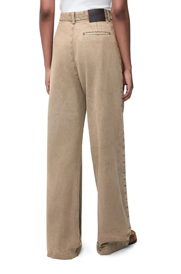 Loewe High Waist Wide Leg Denim Jeans