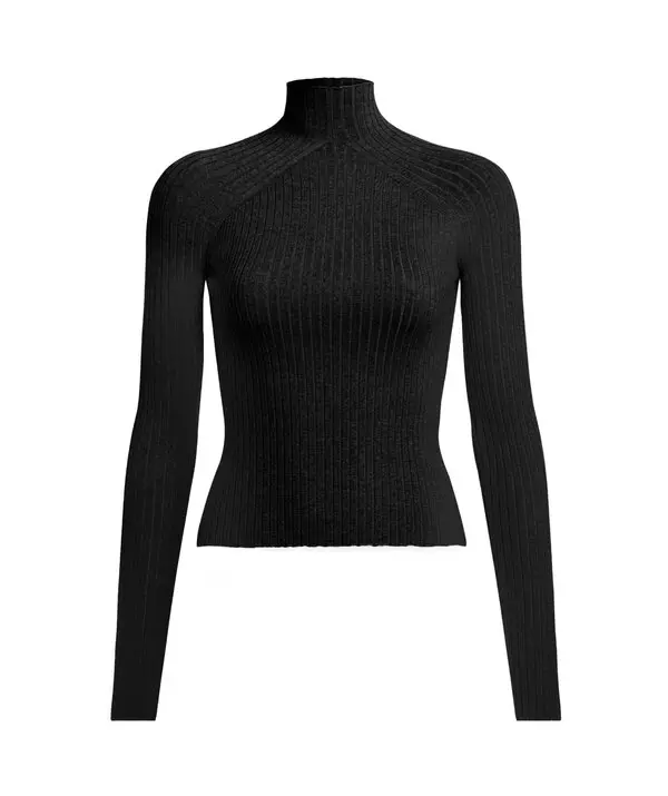 Alaïa Ribbed High-neck Knitwear