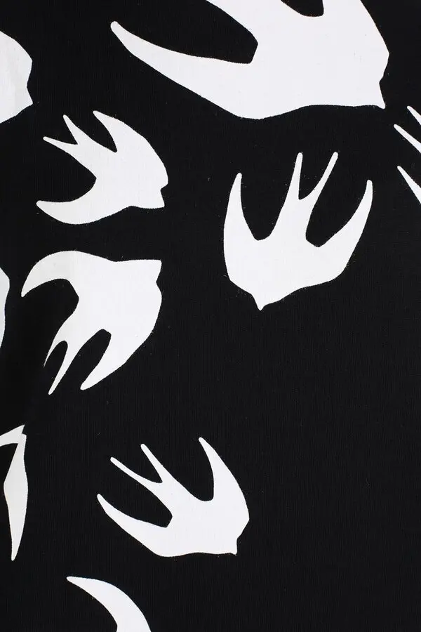 Alexander McQueen Swallow Print Knit Dress