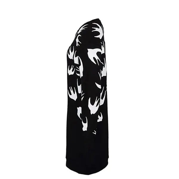 Alexander McQueen Swallow Print Knit Dress