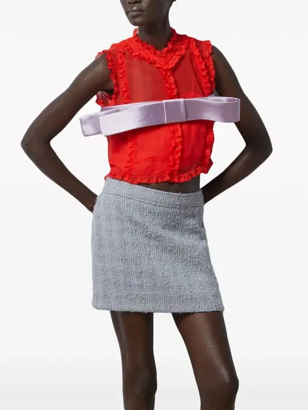 Gucci Mid-rise Tweed Mini Skirt