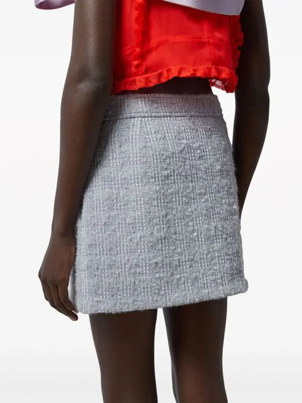 Gucci Mid-rise Tweed Mini Skirt