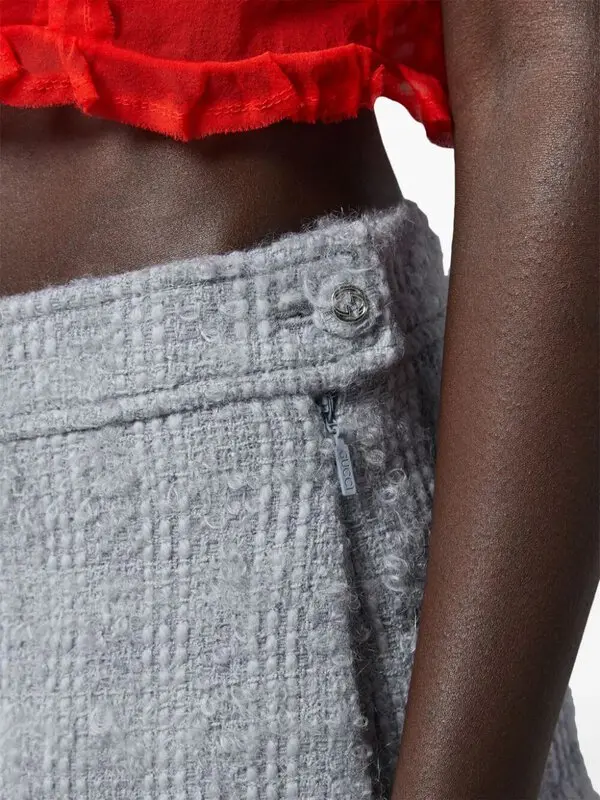 Gucci Mid-rise Tweed Mini Skirt