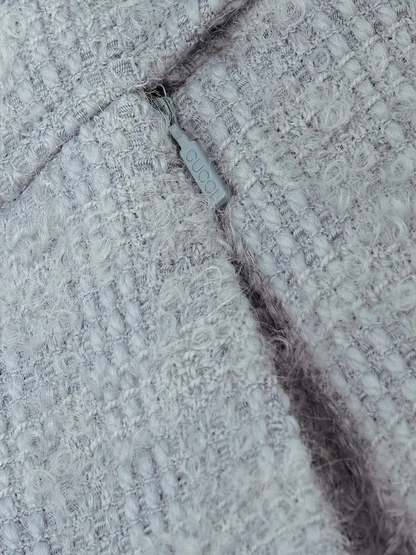 Gucci Mid-rise Tweed Mini Skirt