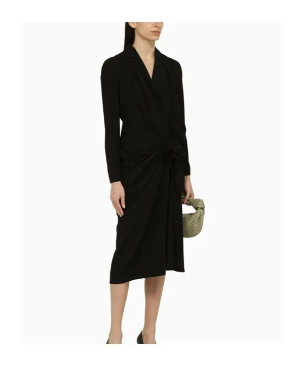 Dries Van Noten V-neck Cut-out Back Midi Dress
