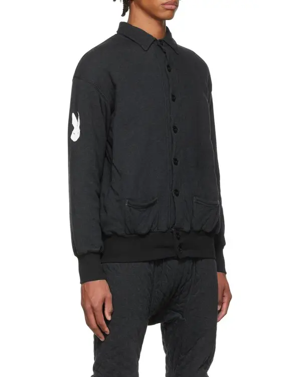 MAISON MARGIELA Logo Patch Cotton Shirt Jacket