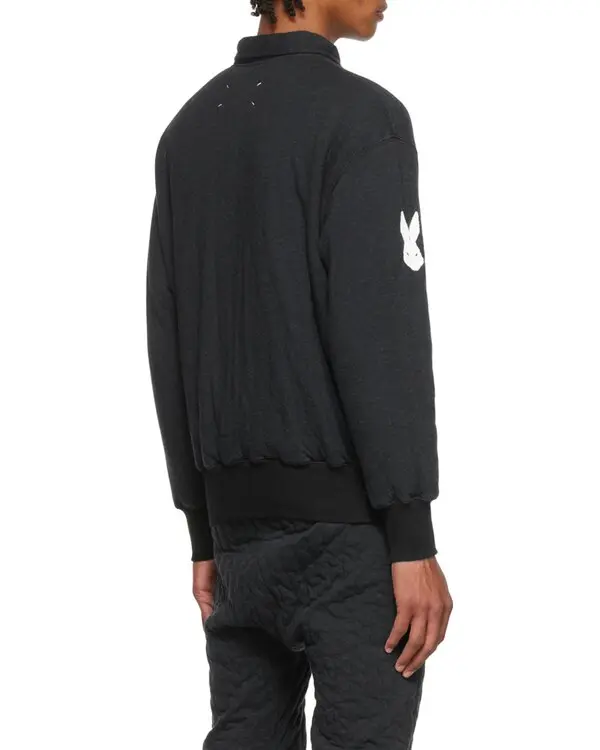 MAISON MARGIELA Logo Patch Cotton Shirt Jacket